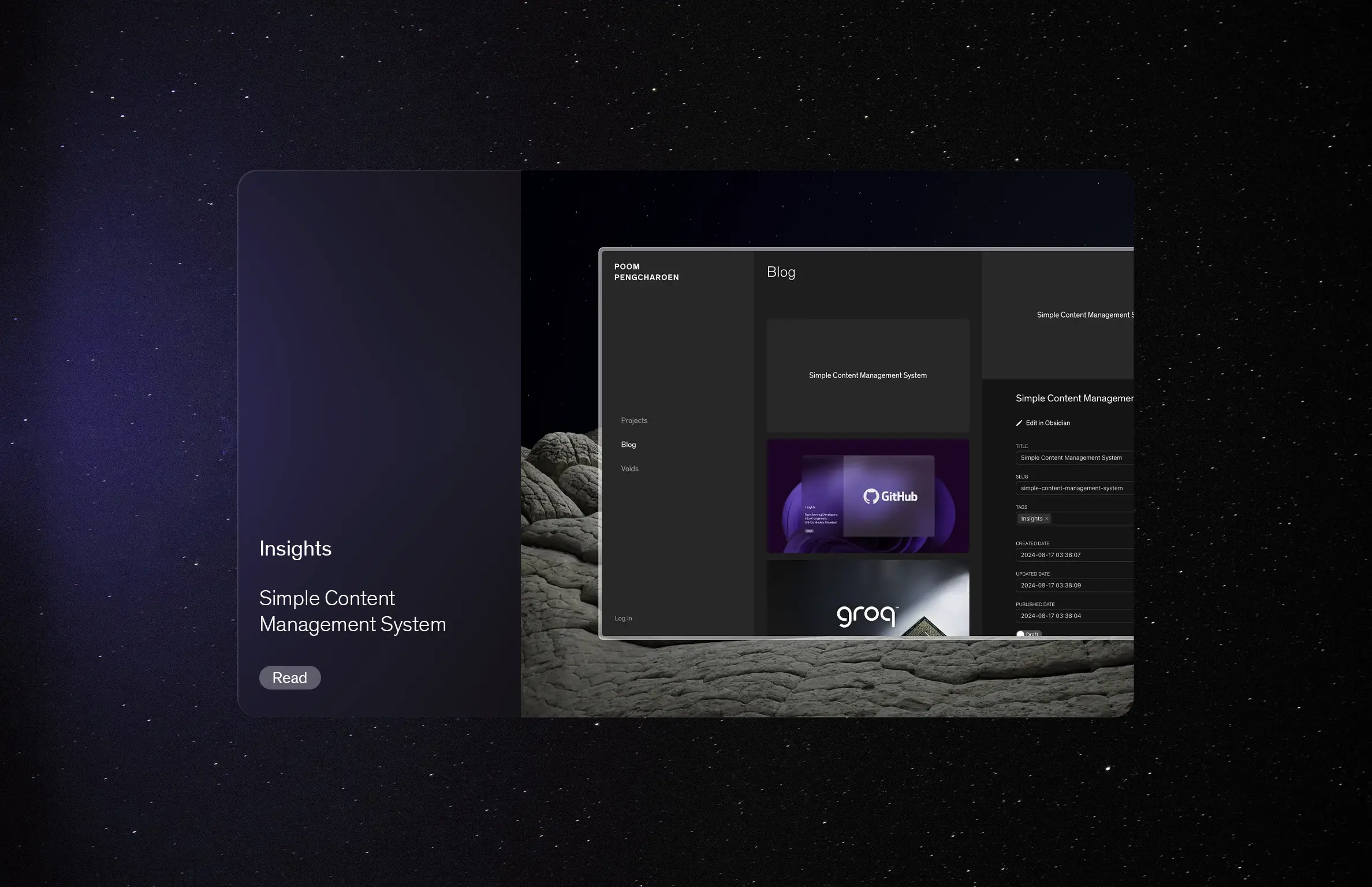 Poom — Simple Content Management System